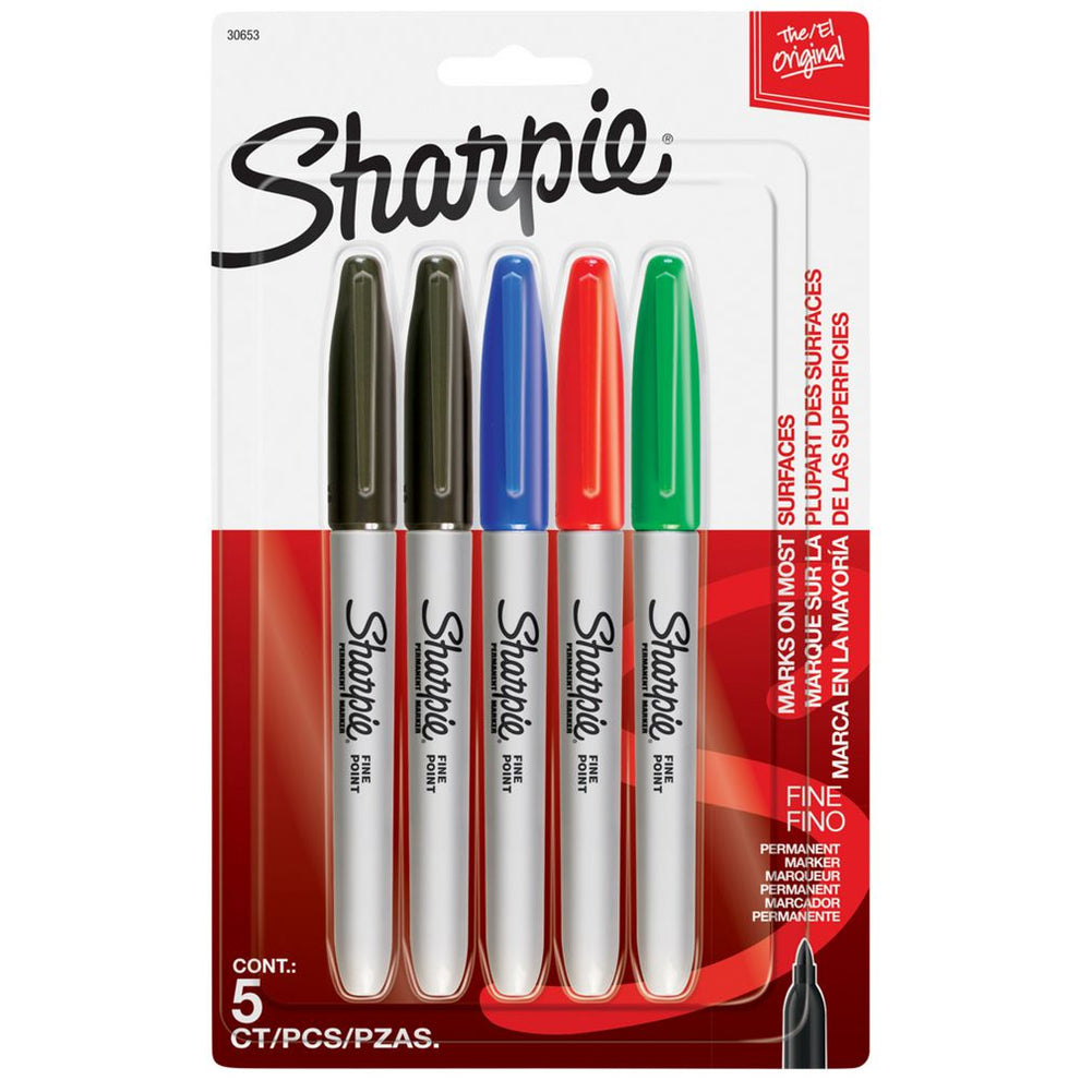 Sharpie Fine Permanent Marker Assorted - 5 Pack – CWS - Complete ...